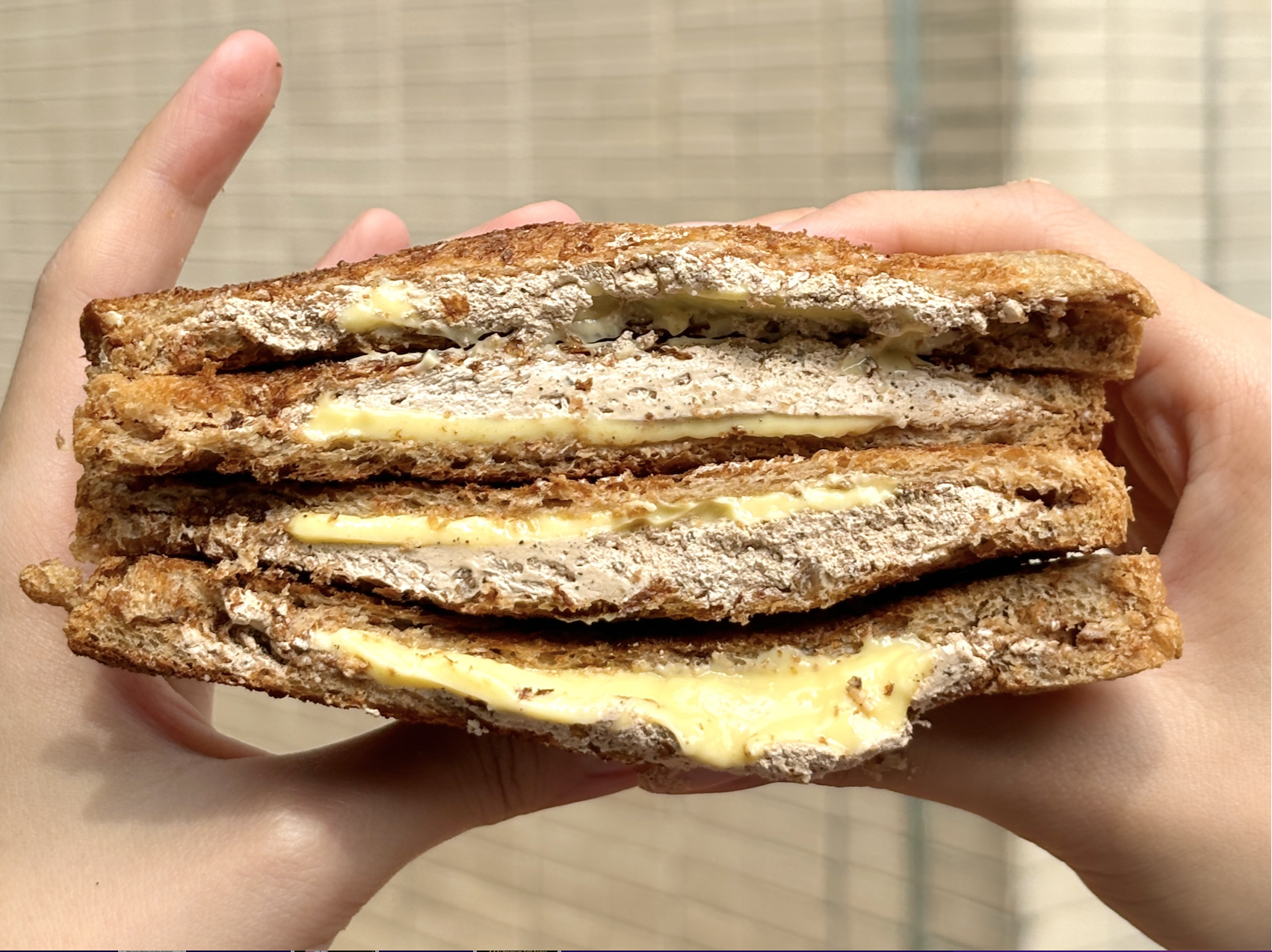 Black sesame & earl grey toasts at Amoy Street Food Centre drinks stall ...
