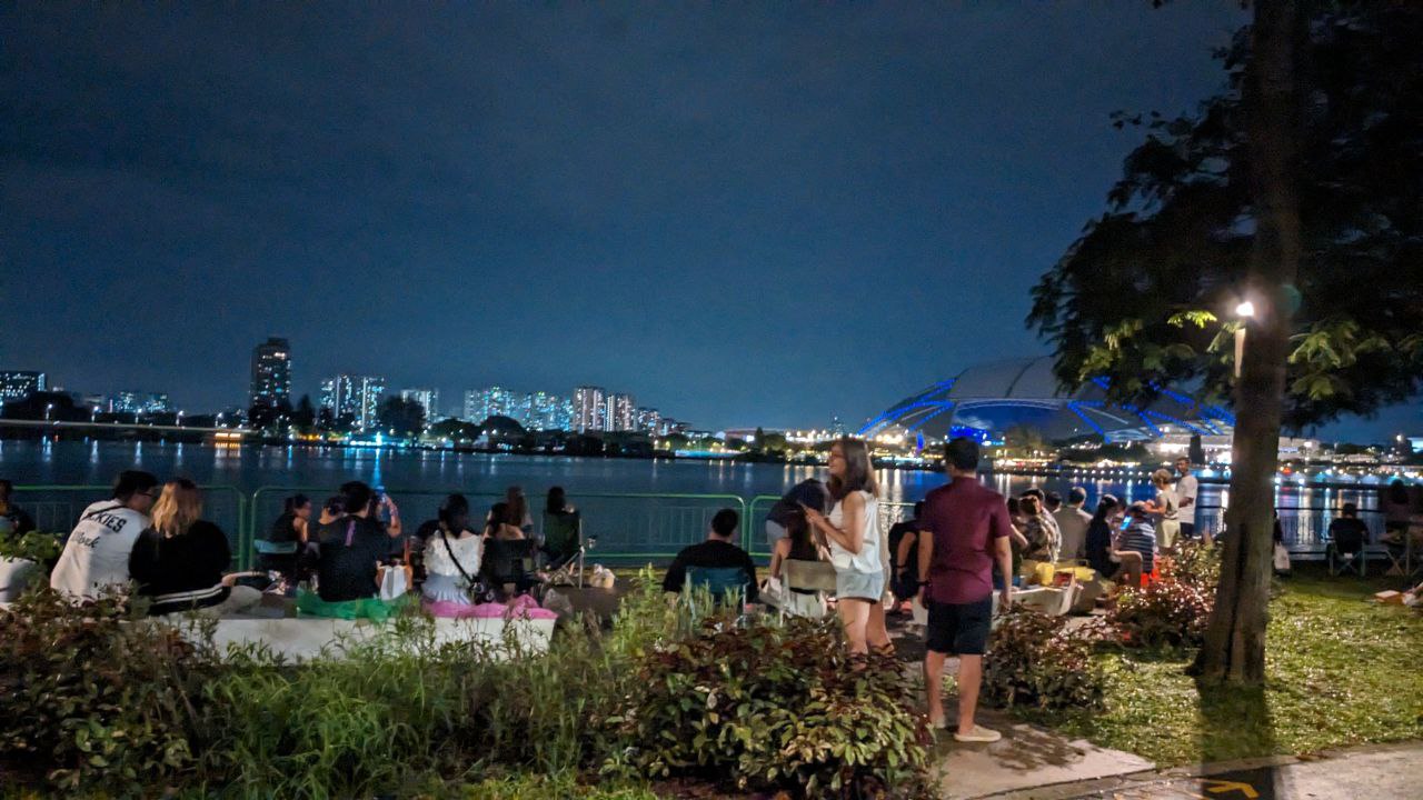 Many people flock to Cat 1000 seats at Tanjong Rhu Promenade to hear ...