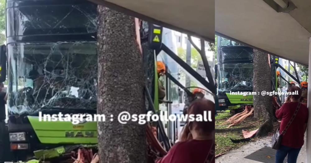Bus captain dies after double-decker bus mounts kerb & crashes into ...