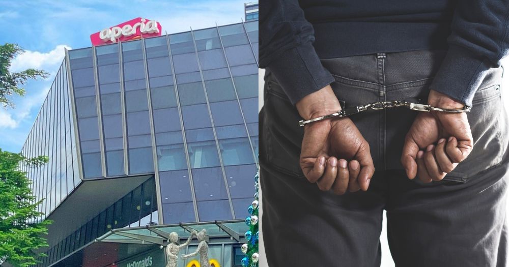 Man, 22, arrested at Aperia Mall for allegedly taking videos of women ...