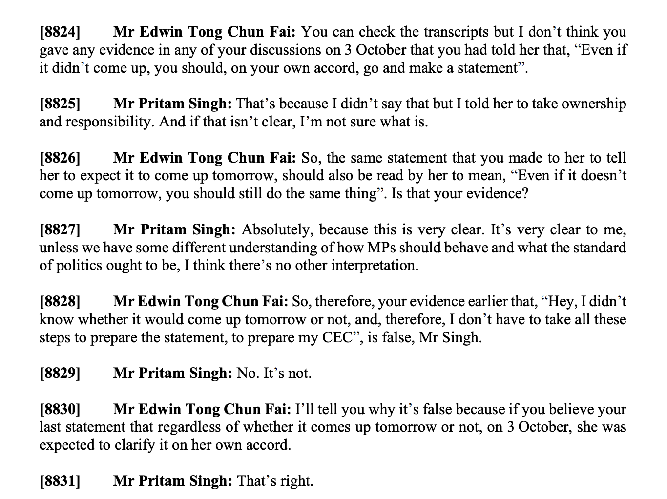 Prosecution says Pritam Singh giving ‘obtuse’ answer in tense exchange ...