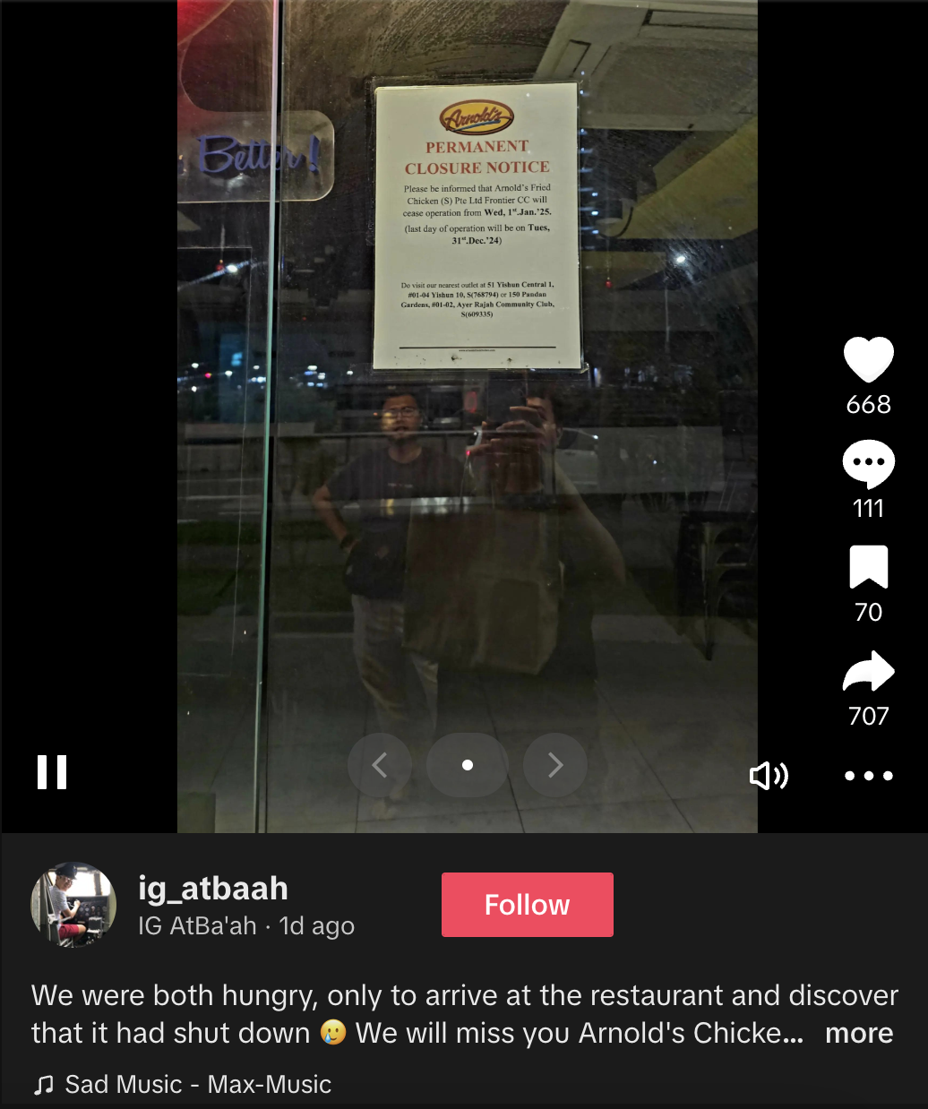 Arnold's Fried Chicken closes outlet at Boon Lay's Frontier CC ...