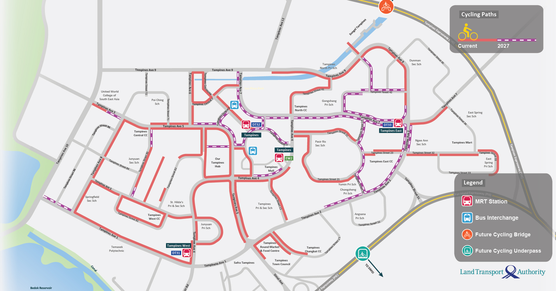 Tampines to get new cycling bridge by 2027, planning for new integrated ...