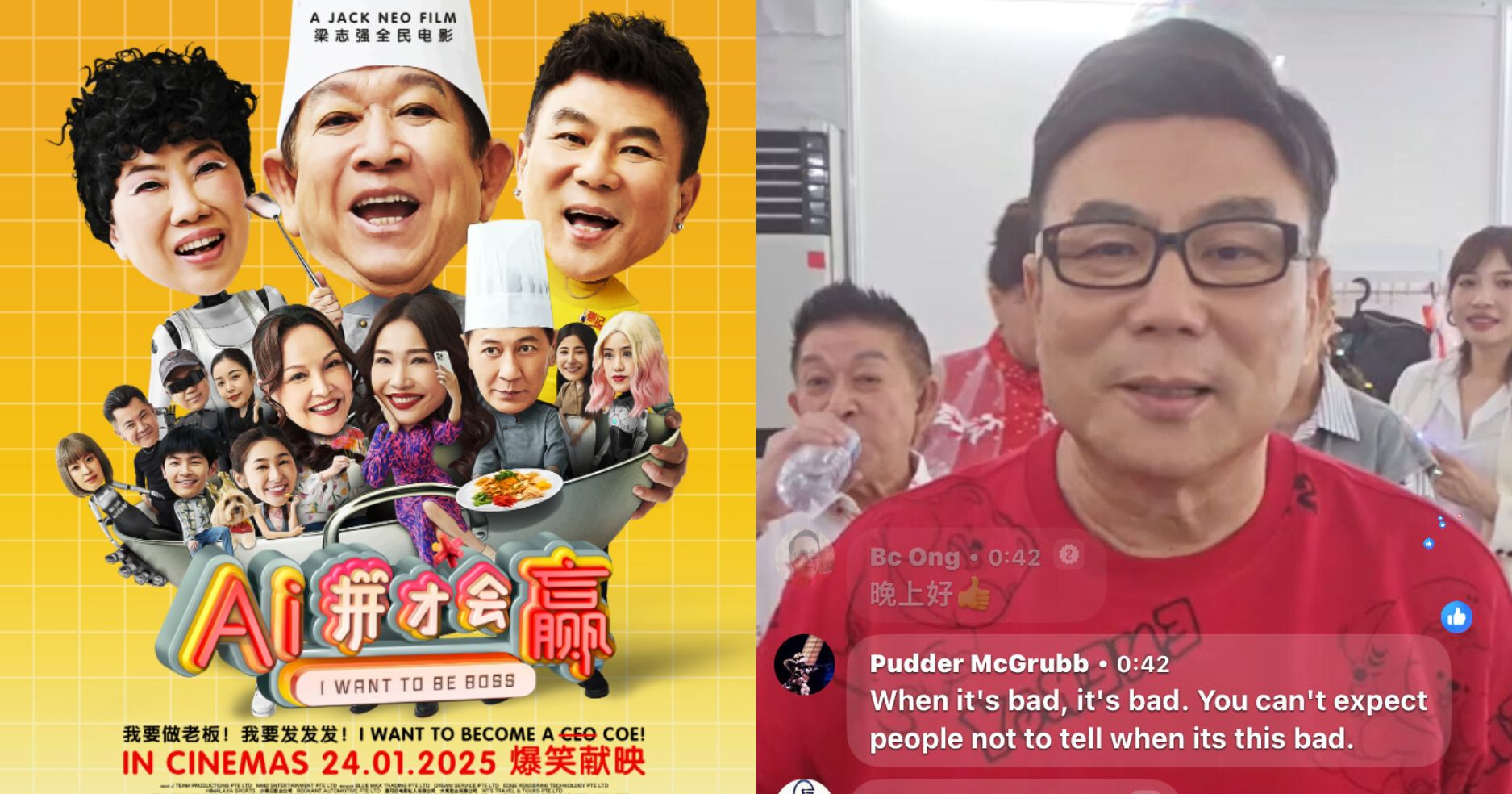 Jack Neo responds to hate comments for his latest film, 'I Want to Be ...