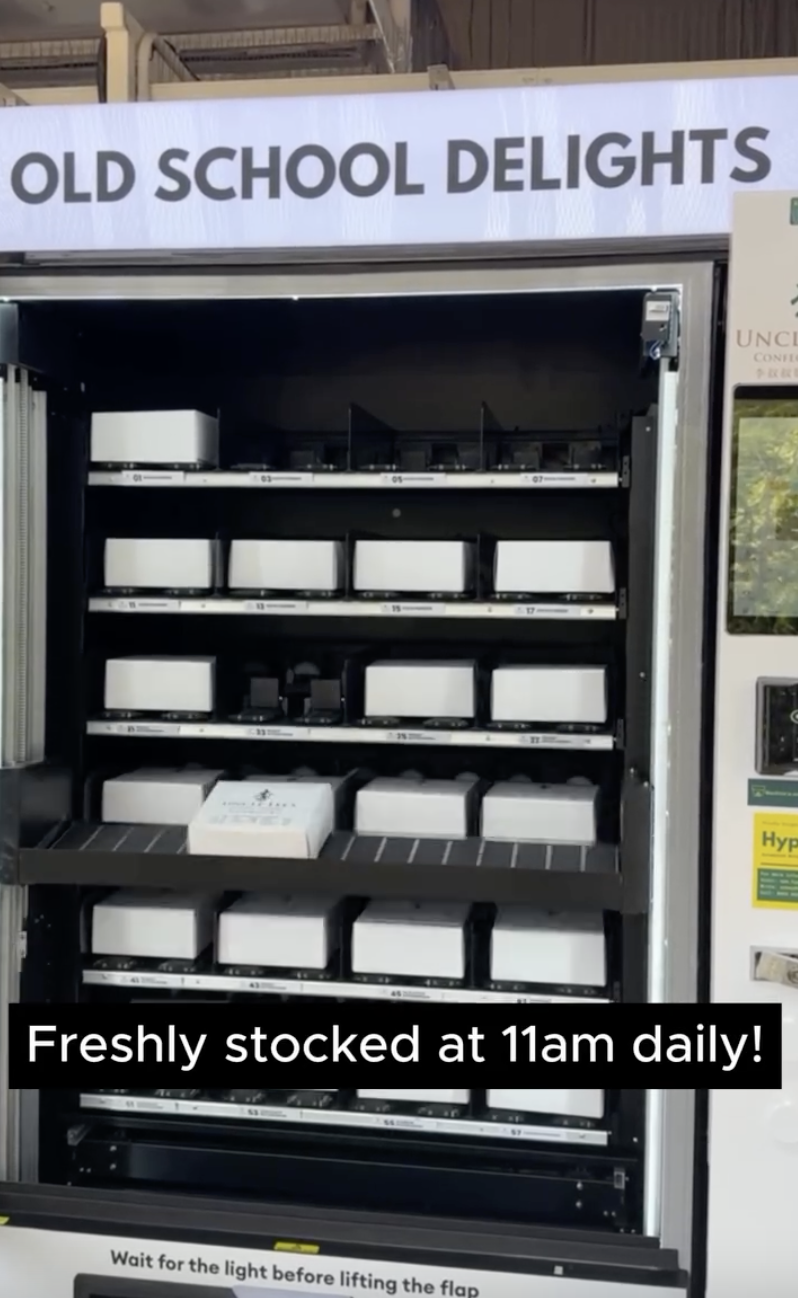 Popular old-school confectionery launches cake vending machine in ...