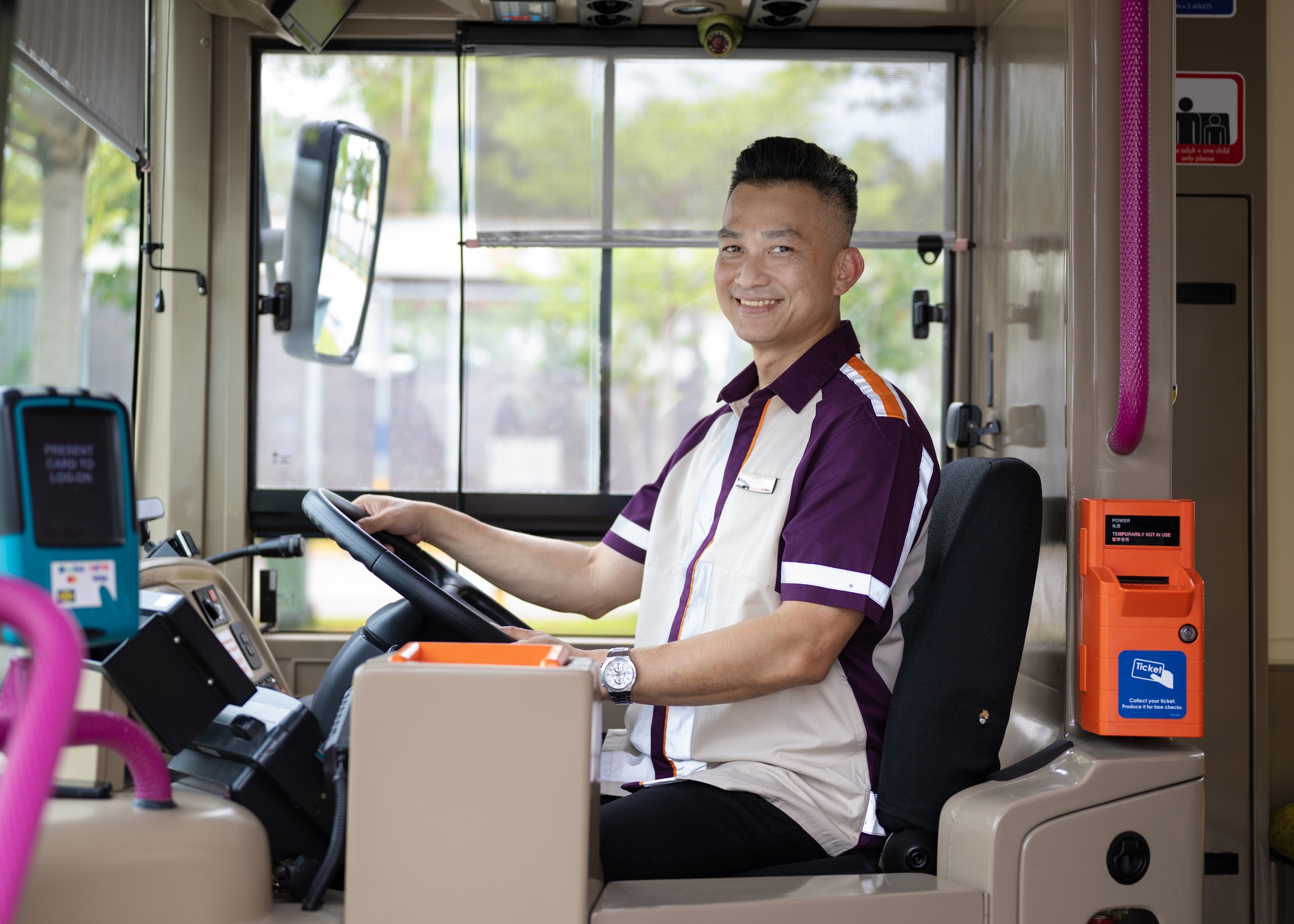 SBS Transit bus captains, station staff to don new purple & orange uniforms from Mar. 16 ...