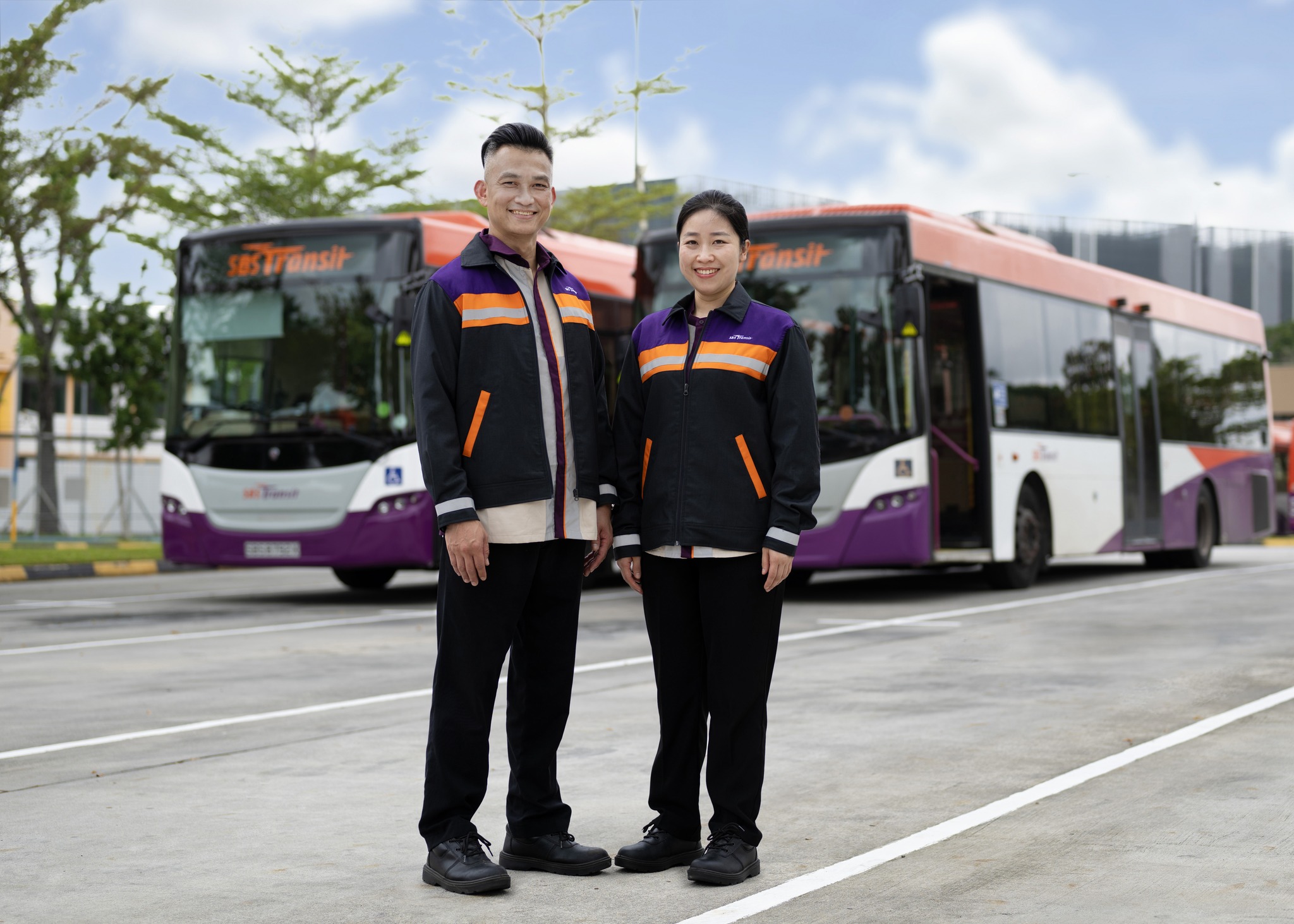 SBS Transit bus captains, station staff to don new purple & orange uniforms from Mar. 16 ...