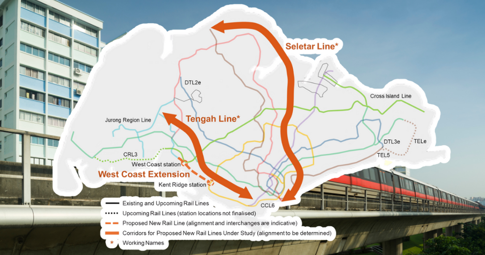 2 new MRT lines serving Tengah & Seletar being studied, could link up ...
