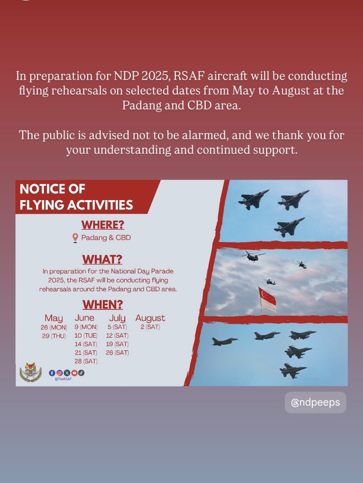 6 fighter jets 'escorting' larger plane above CBD on May 26 were part ...