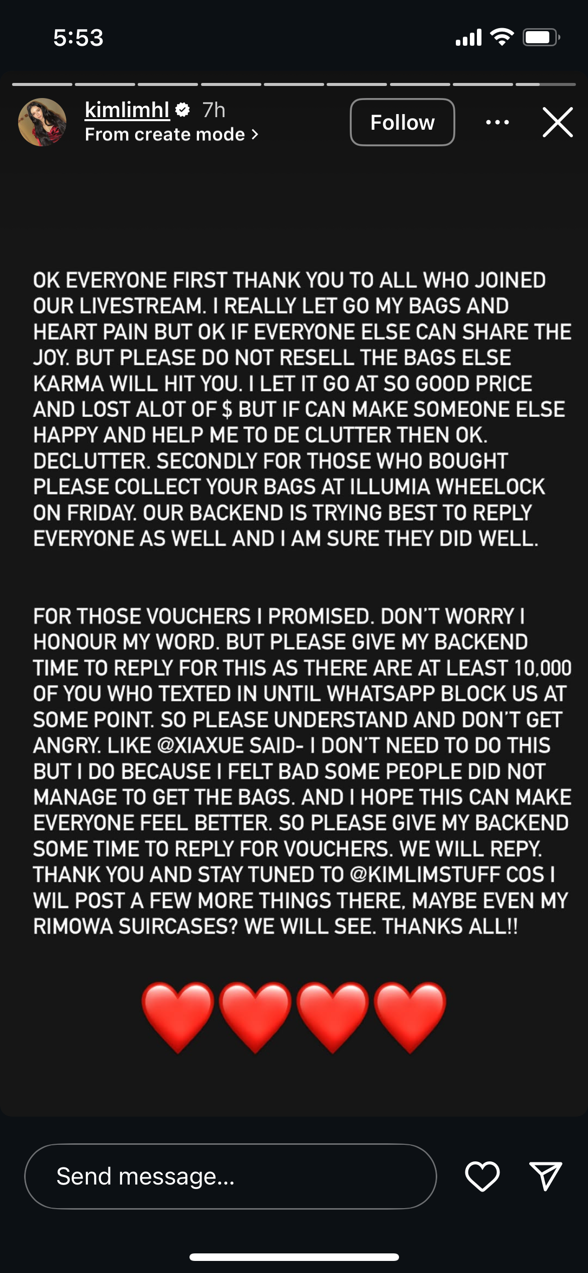 S'pore billionaire heiress Kim Lim sells designer bags for charity, bag ...