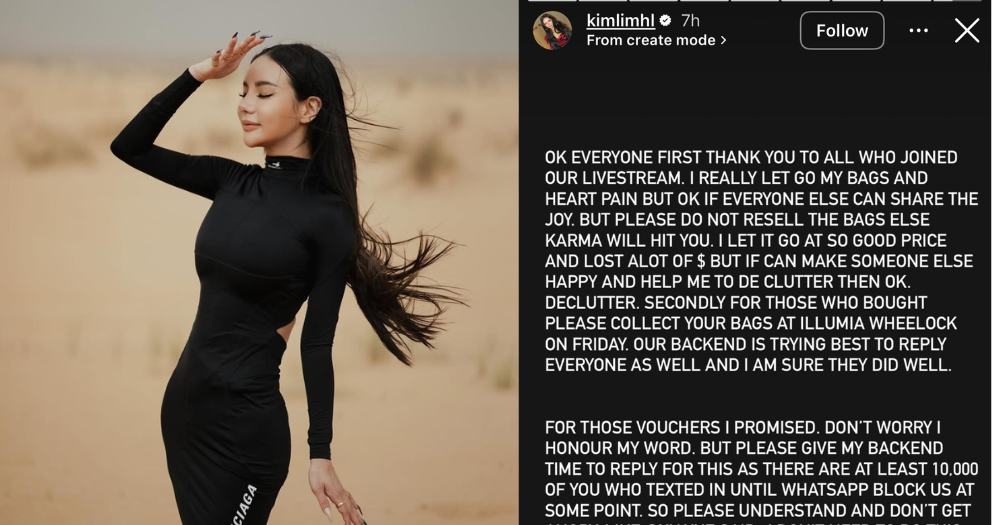 S'pore billionaire heiress Kim Lim sells designer bags for charity, bag ...