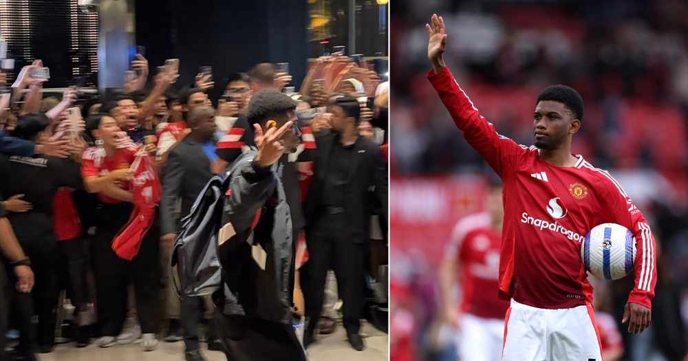 Man United star Amad Diallo flips middle finger at KL fan who insulted ...