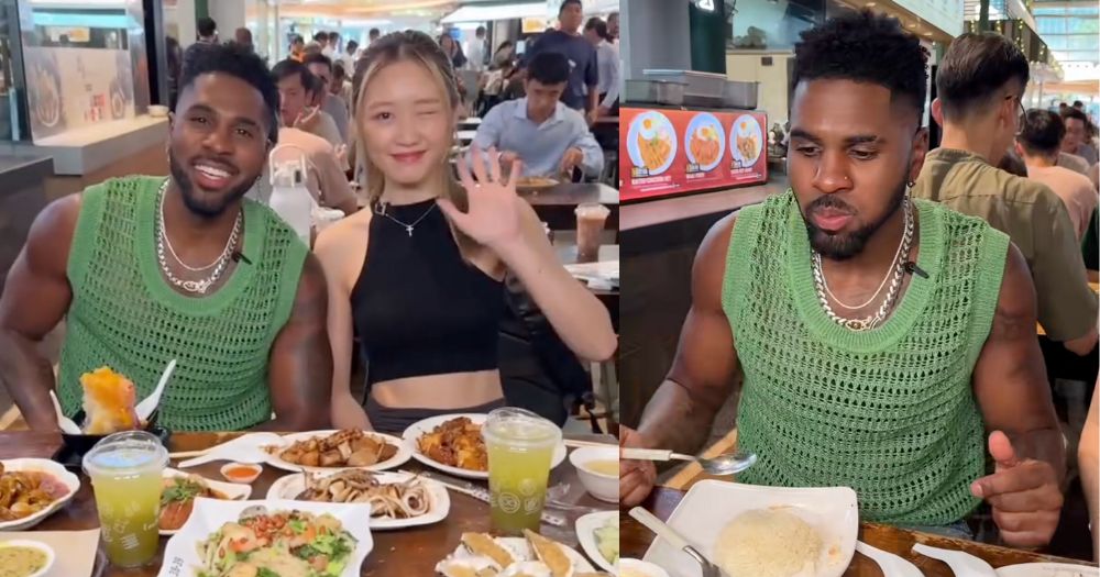 US singer Jason Derulo tries S'pore food at Lau Pa Sat, blown away by chicken rice - Mothership ...