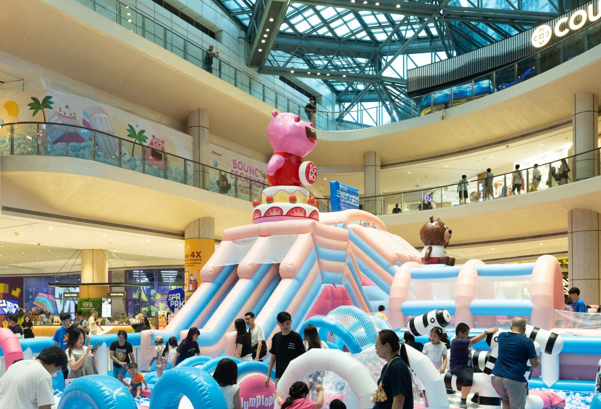 Suntec City’s largest inflatable playground with giant slides opens till Jun. 29, 2025 ...