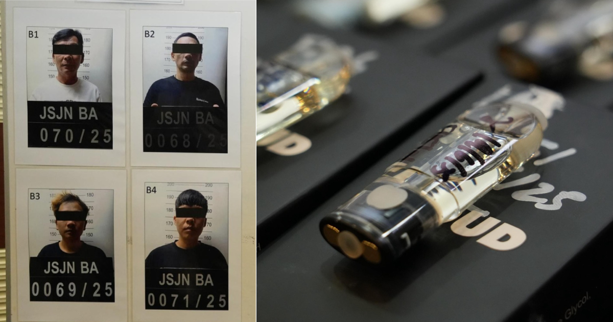 3 S'poreans arrested in M'sia during S$2.2 million cocaine-laced vape ...