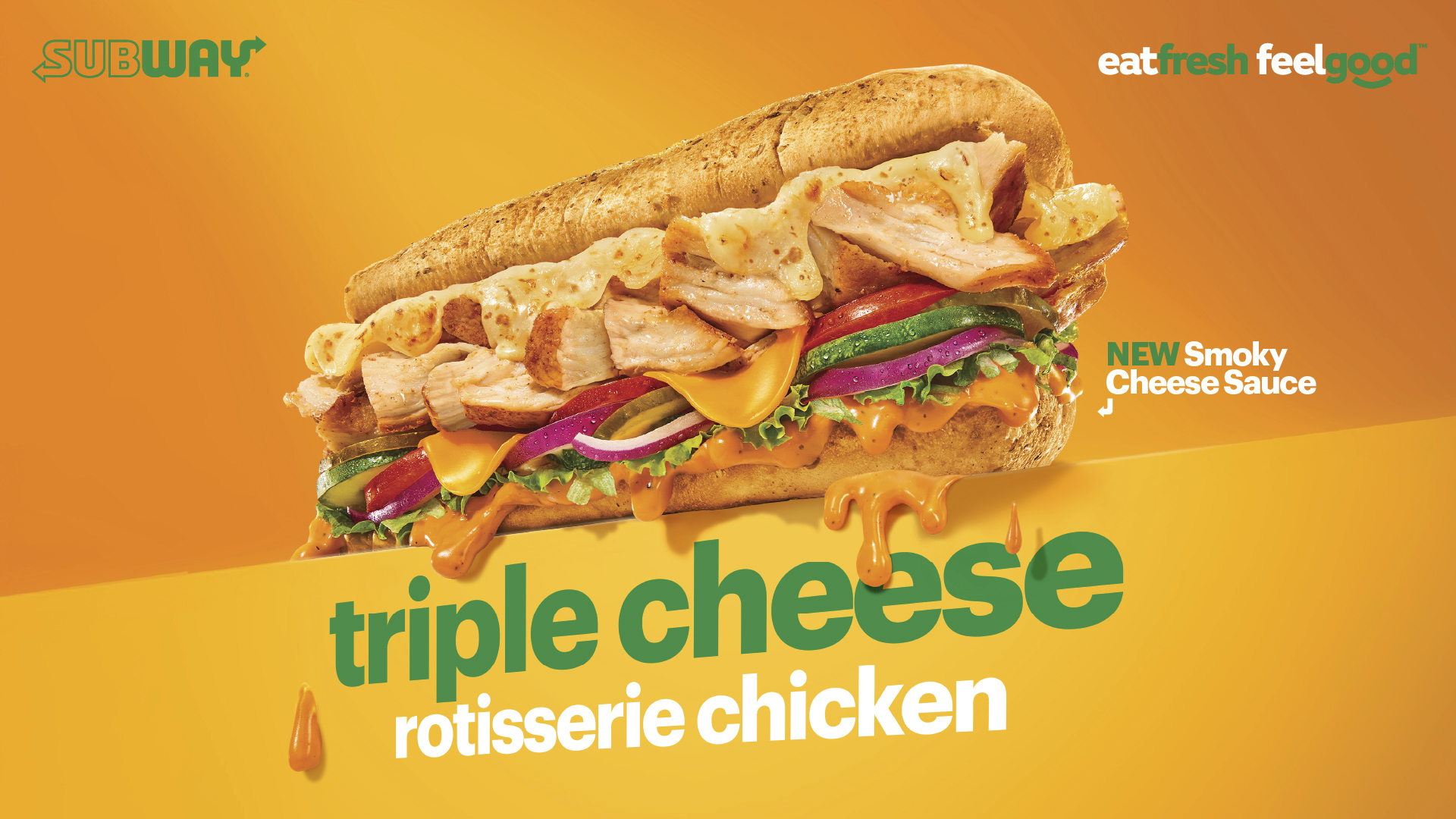 Say 'Cheese' to win a free Subway Triple Cheese Rotisserie Chicken sub ...