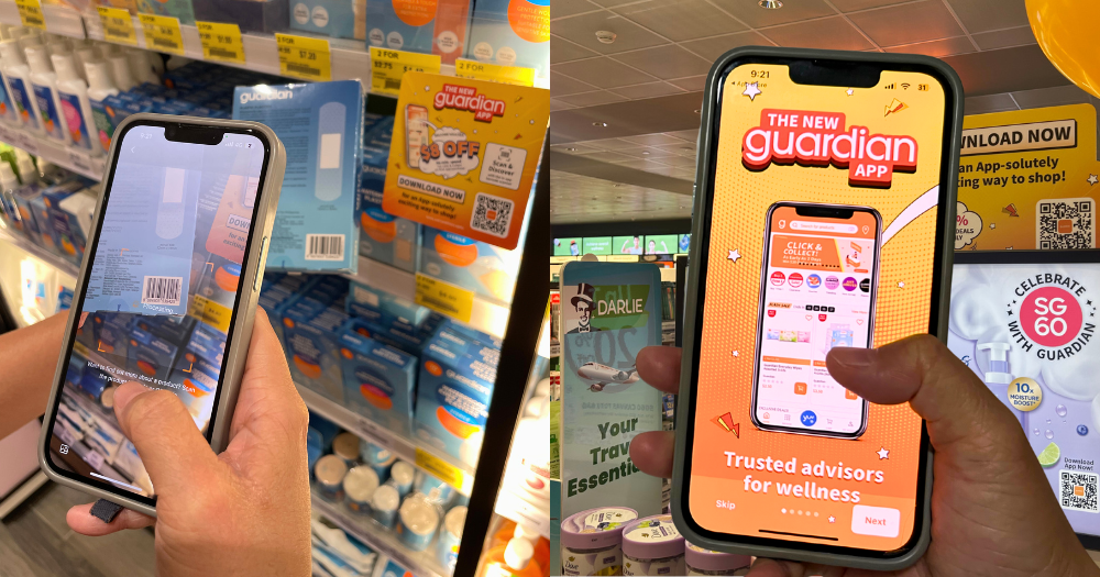 S$8 off 1st in-app purchase & daily S$1 deals on new Guardian S’pore ...