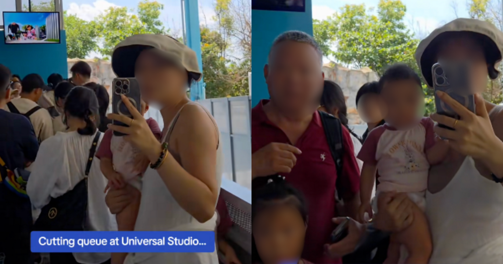 'If not for China, there's no S'pore': Woman with child accused of queue-cutting at Universal ...