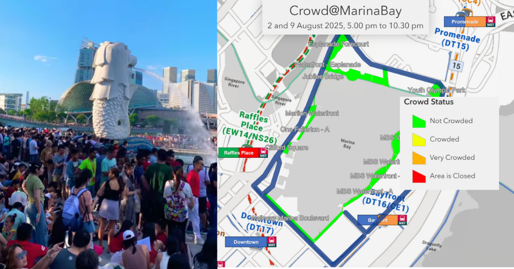 Marina Bay to be very crowded on Aug. 9, those heading there should ...