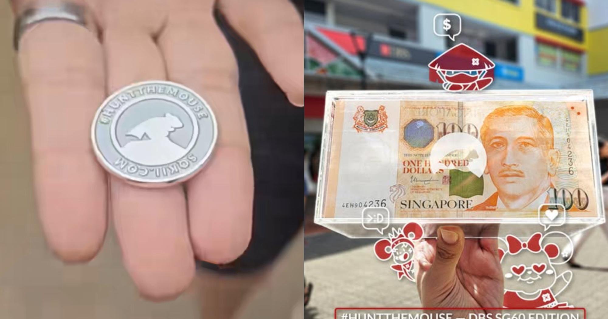 Hunt The Mouse DBS SG60 Edition from Aug. 14-Sep. 25, S$120,000 worth ...