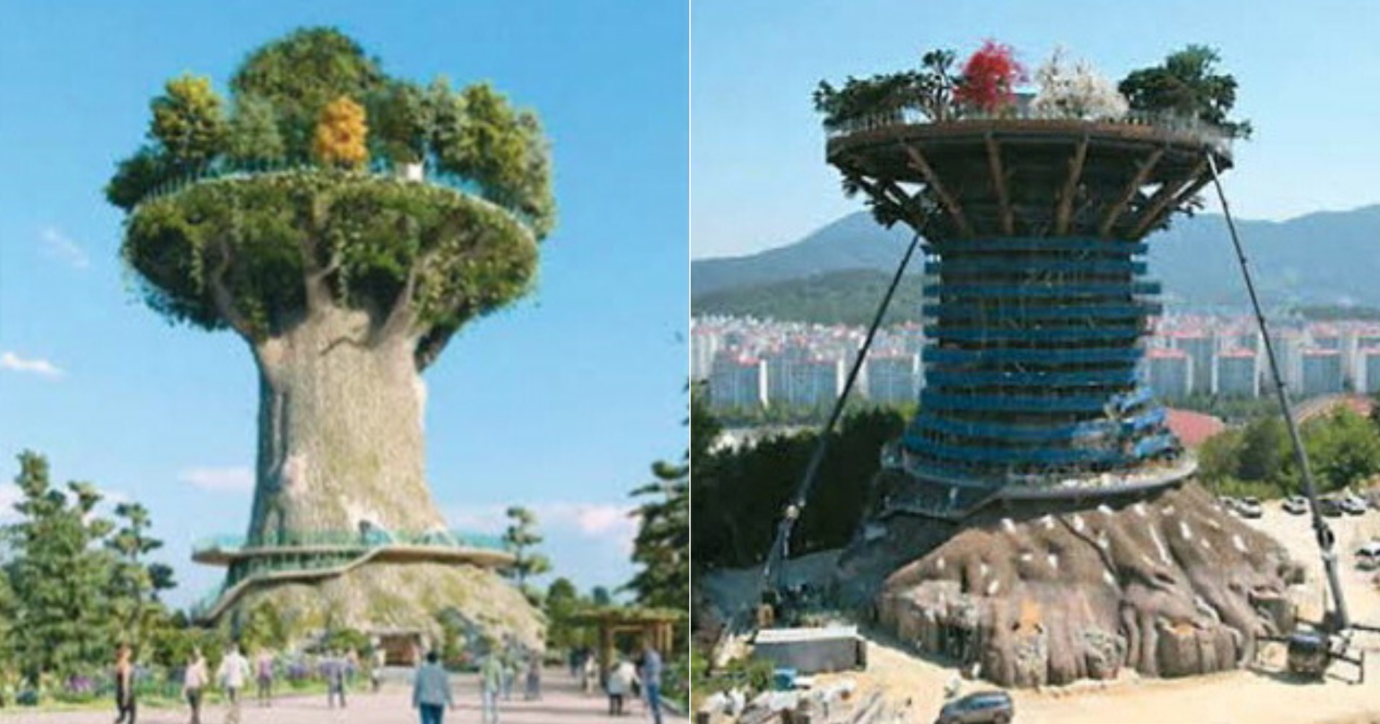South Korea city's 'Big Tree' landmark, inspired by S'pore Gardens by ...