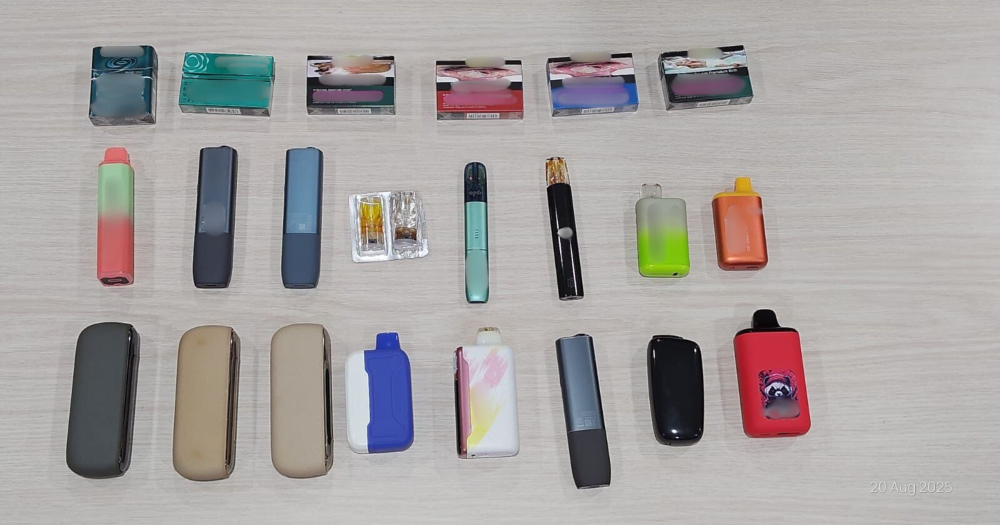 18 people, aged 24 to 48, caught with vapes at Raffles Place & Haji Lane during HSA enforcement ...