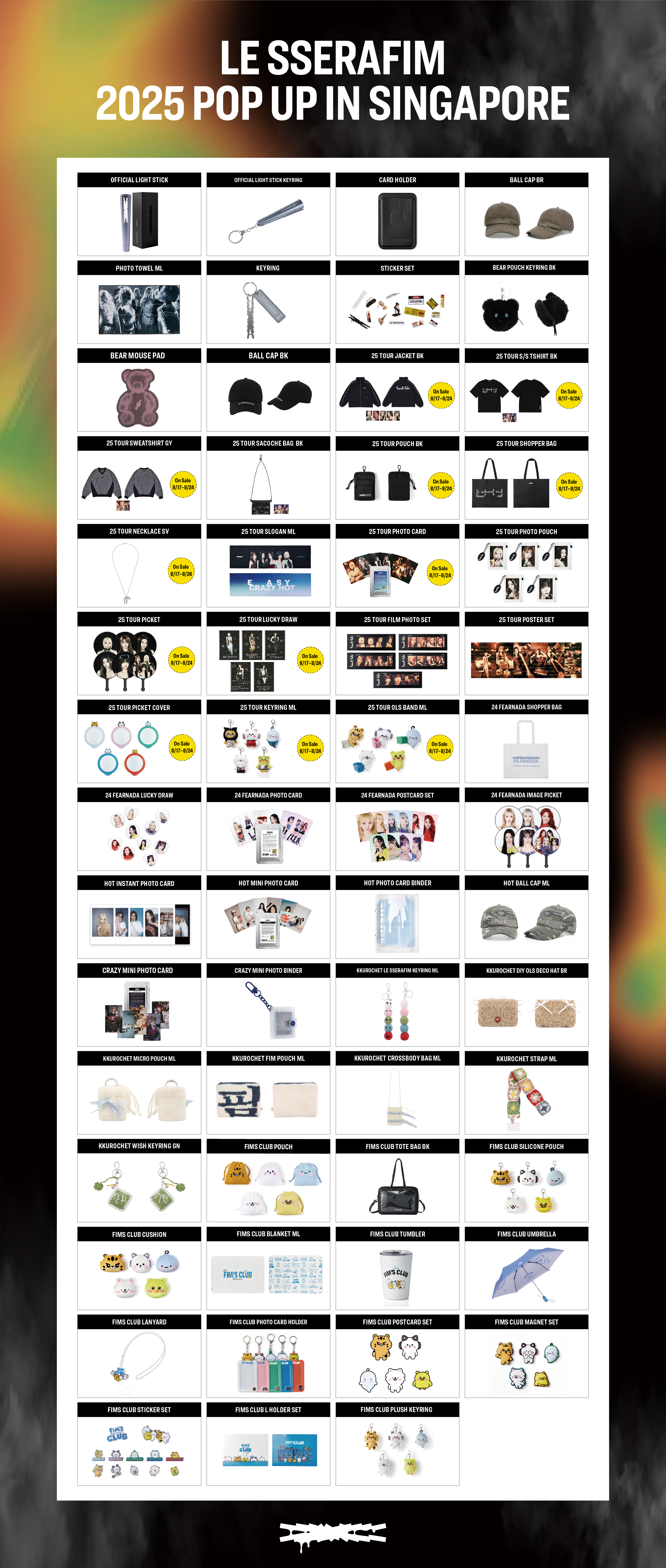 K-pop group Le Sserafim's pop-up at Funan Mall from Aug. 13 to 24, 2025 ...