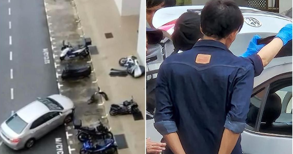 Driver, 54, knocked down parked motorcycles in Bukit Batok hit-and-run ...