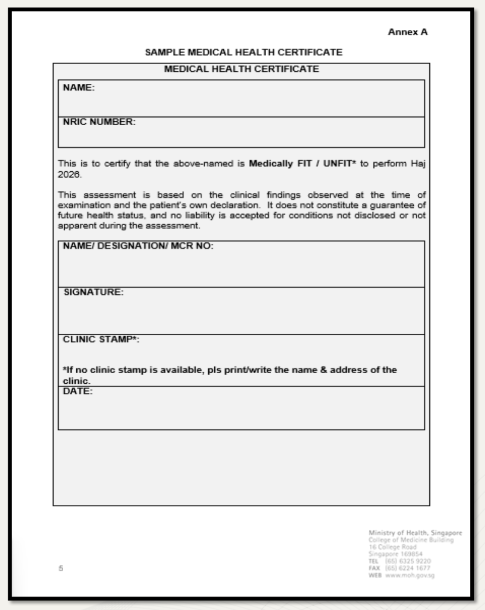 Medical health certificate now mandatory for Haj applicants from 2026 ...