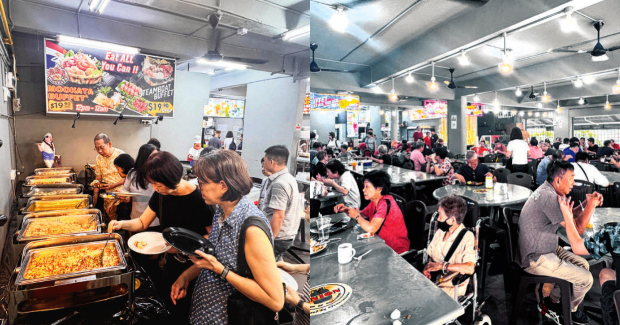 Quiet Jalan Besar coffee shop S$7 'all-you-can-eat' weekday lunch buffet draws 200 diners each ...