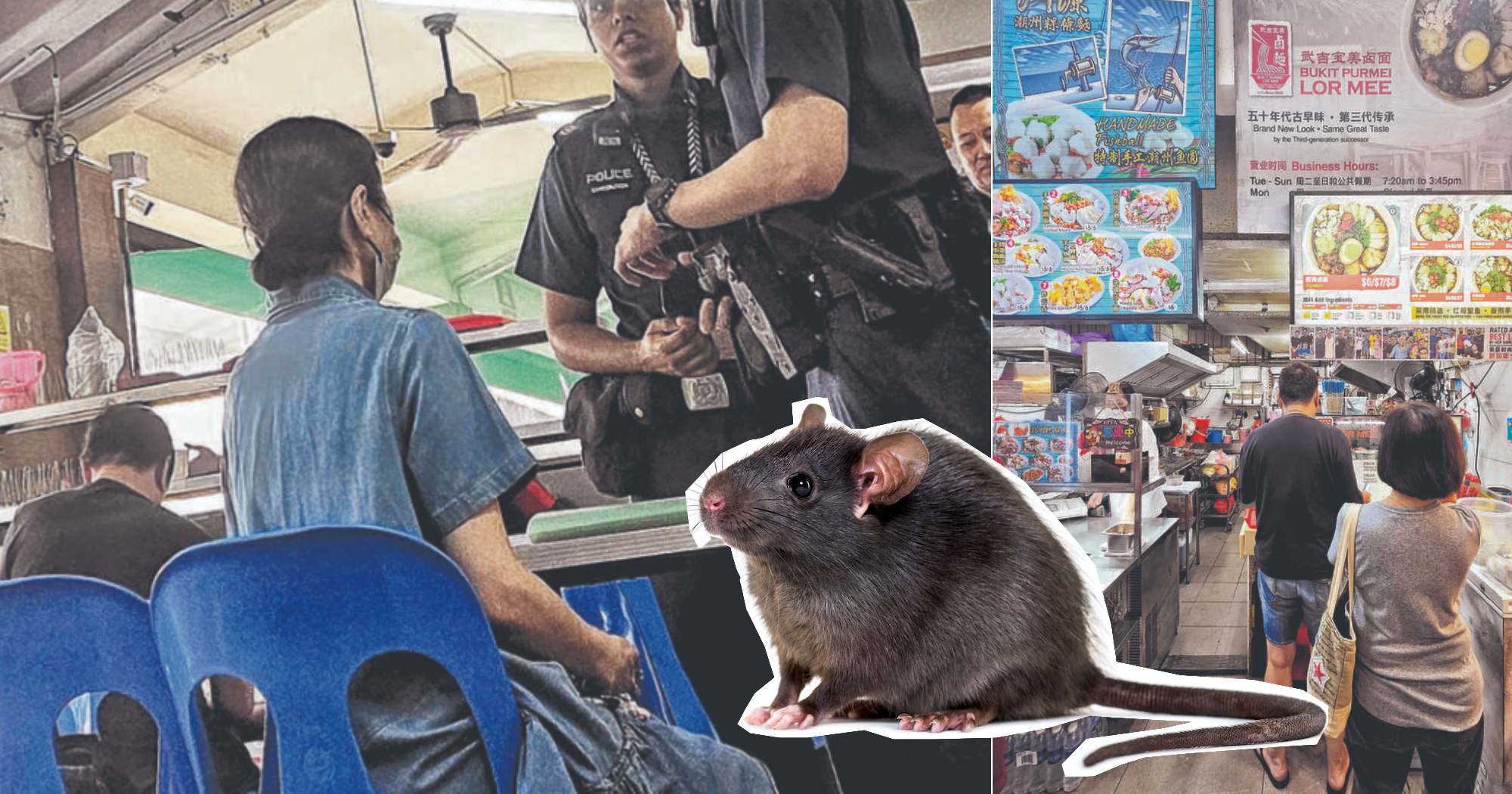 Bugis coffee shop hawkers argue over origin of rat in shared stall ...