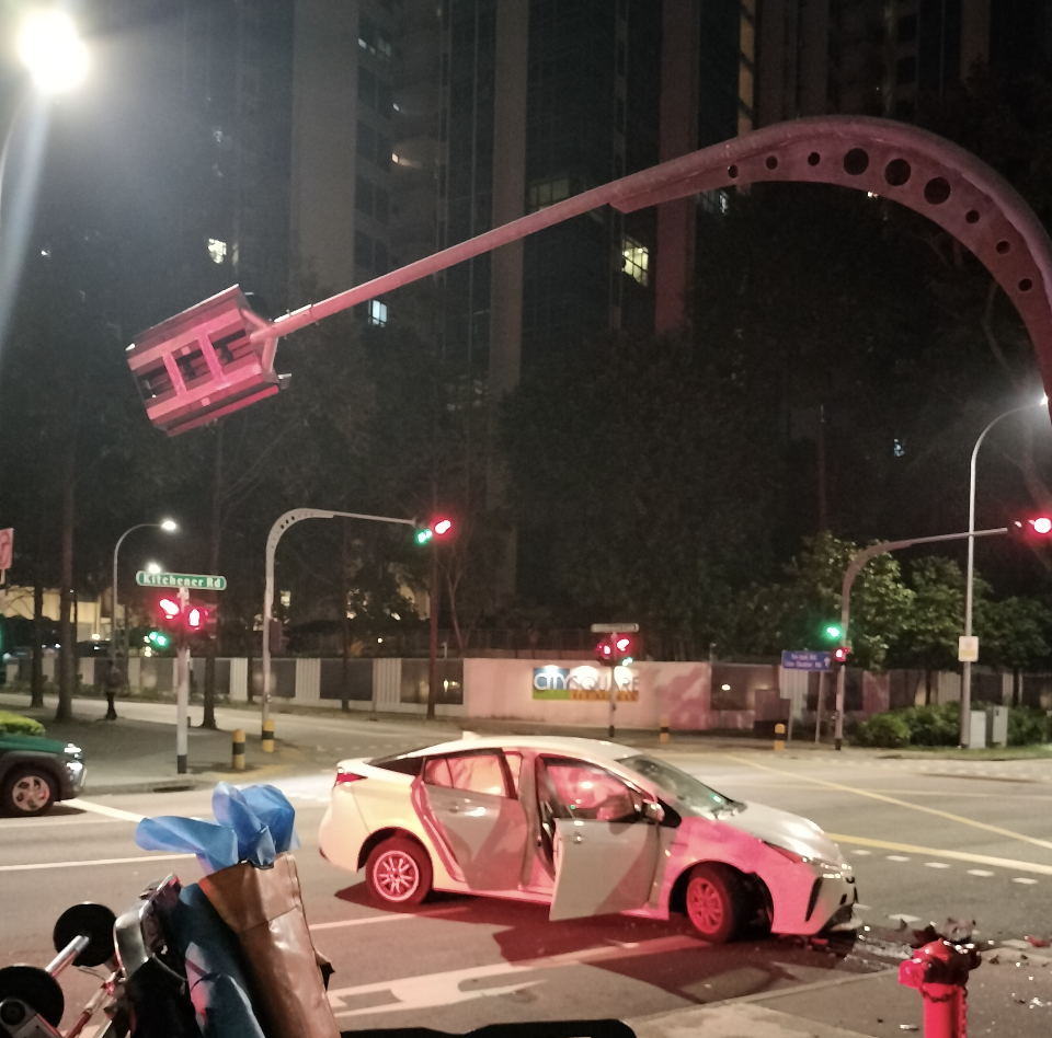 Man, 48, arrested for drink driving after his car hits traffic light at ...