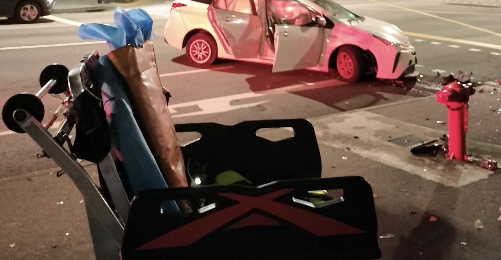 Man, 48, arrested for drink driving after his car hits traffic light at ...