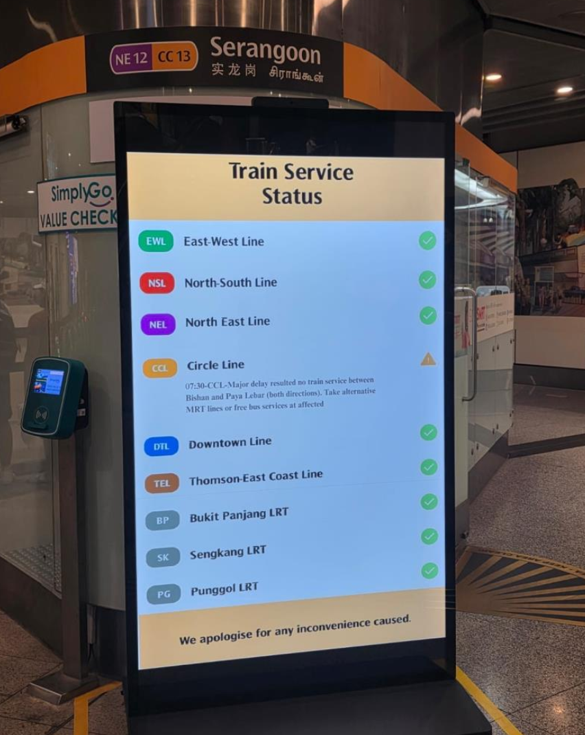 Digital signs, automatic lights in new trial to guide commuters during ...