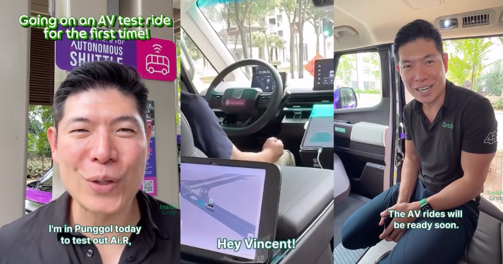'Good, I felt safe': Grab CEO Anthony Tan test-rides Punggol self ...