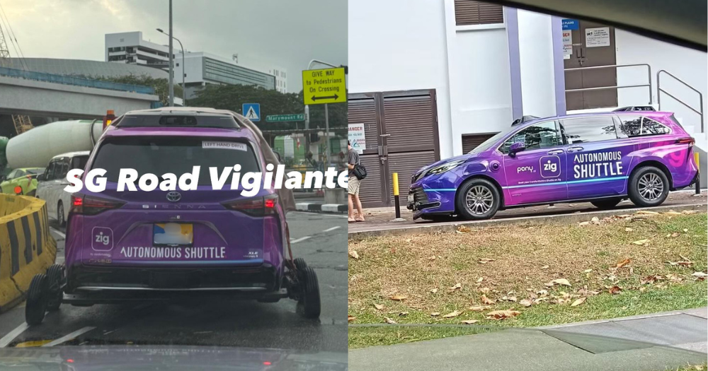 Self-driving shuttle hits road divider in Punggol while doing road ...