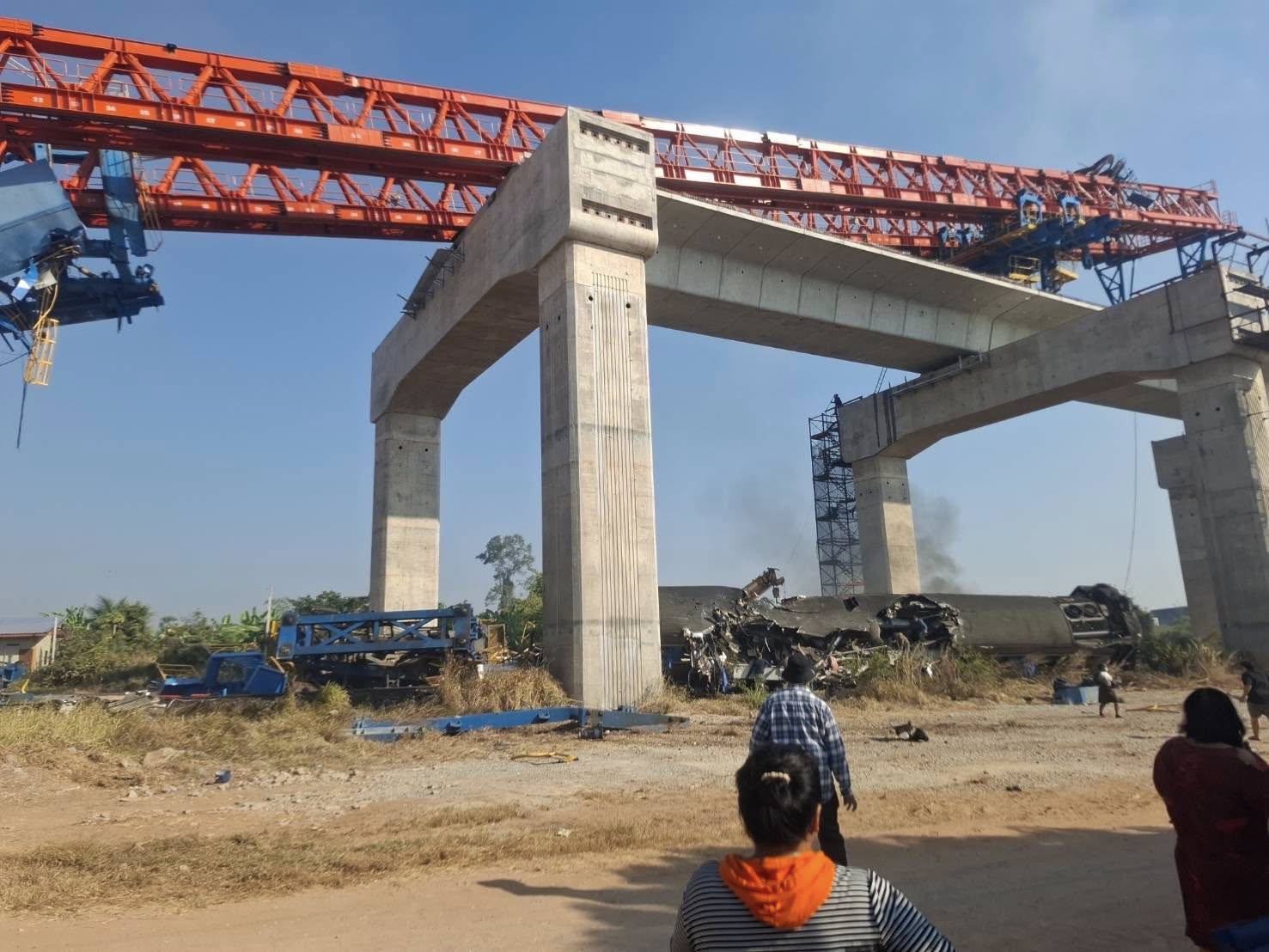 22 dead, 55 injured: Train crashes into fallen construction crane in ...