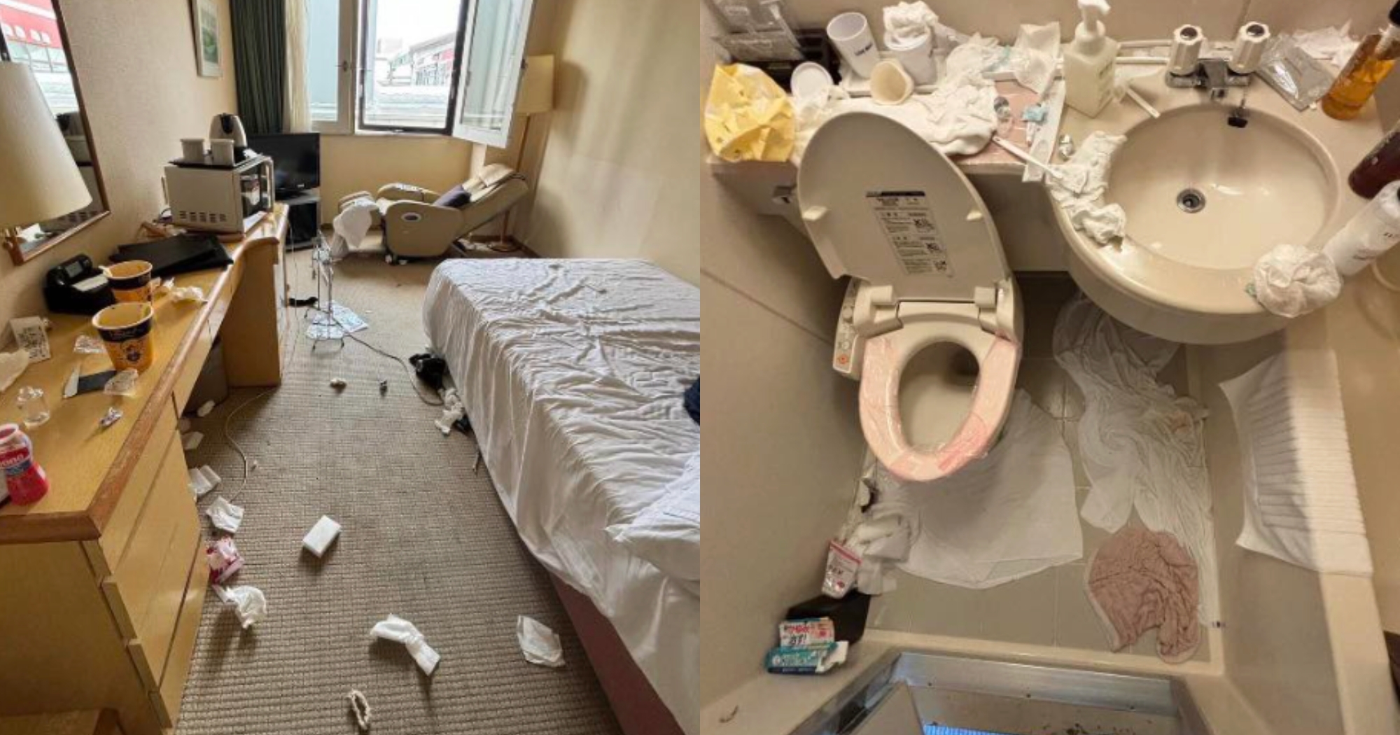 Japan hotel staff finds trash-filled room occupied by Chinese tourists ...
