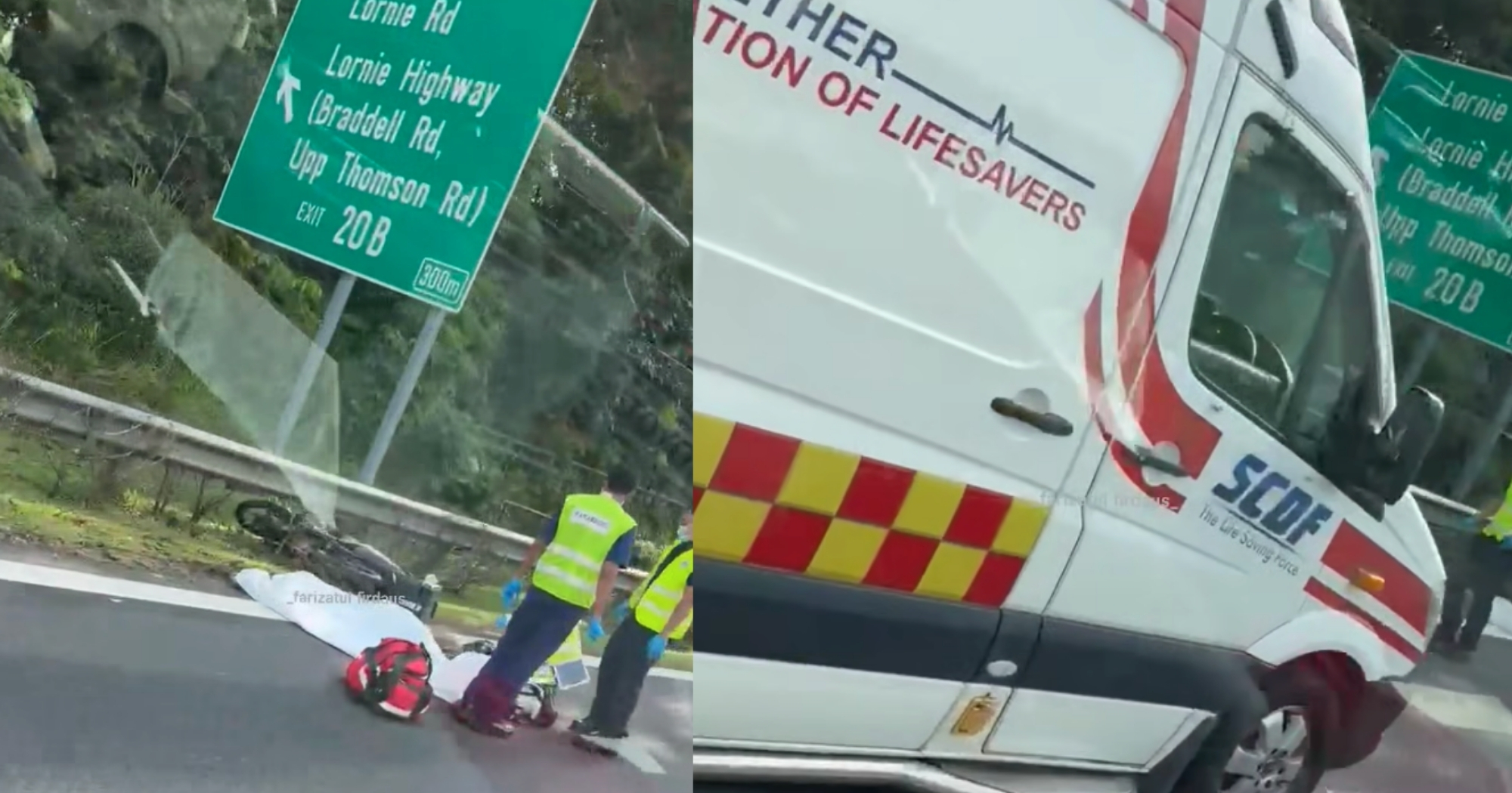 Female motorcyclist, 33, dies on PIE after accident, lorry driver, 40 ...