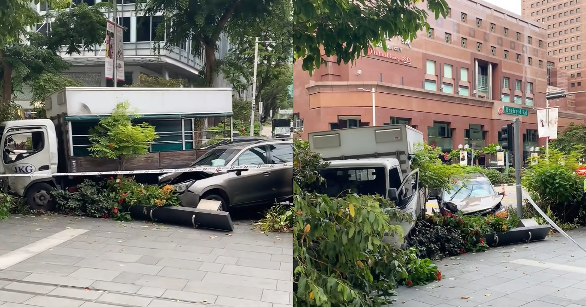 Early morning Orchard Road accident: 13 people taken to 2 hospitals ...