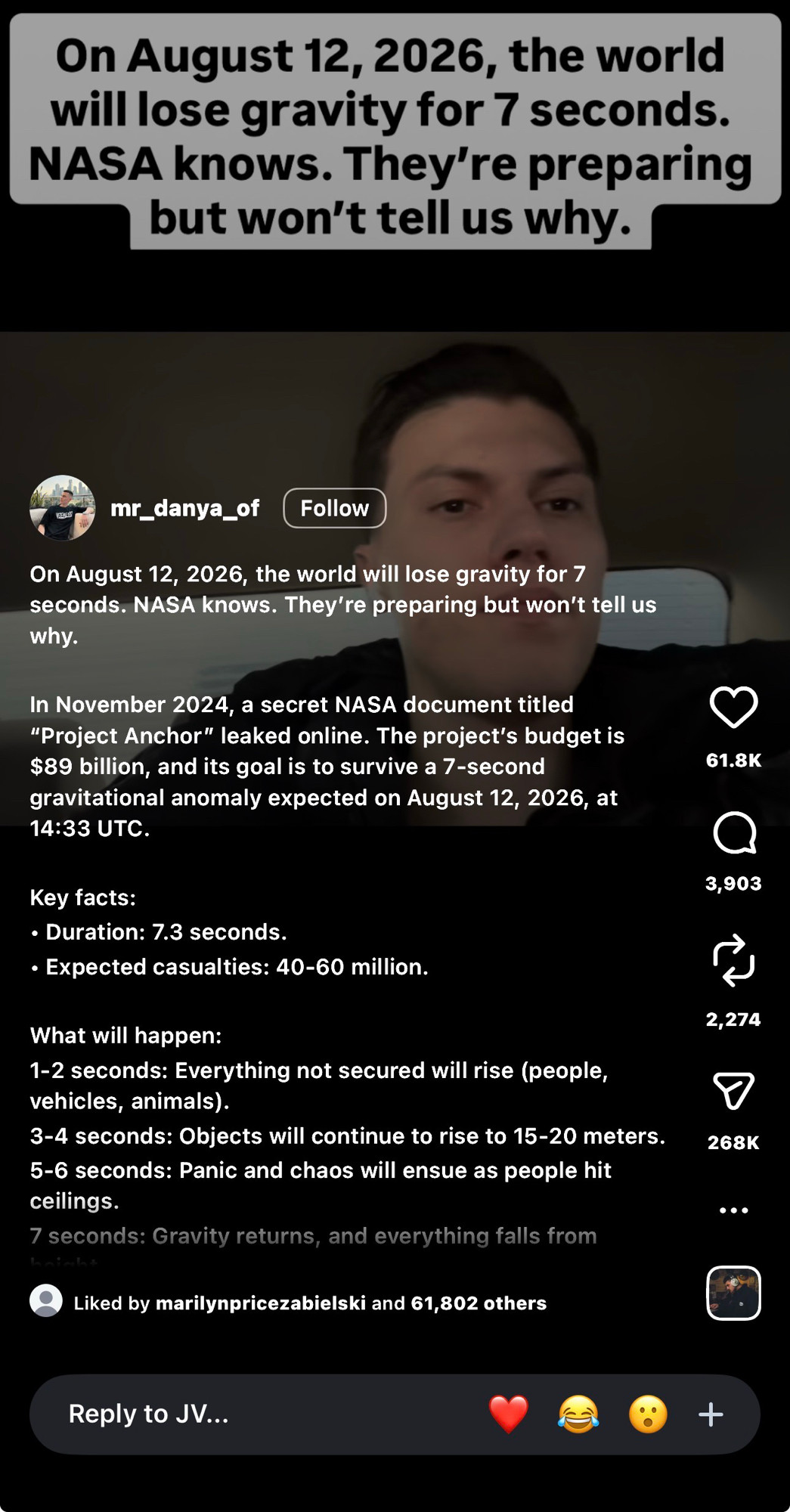 Popular online theory says Earth will lose gravity for 7 seconds during ...