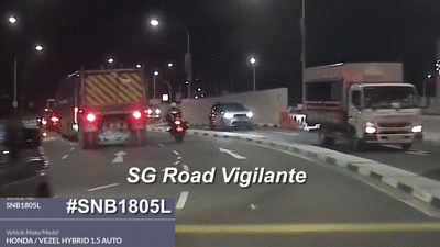 Car & Aetos auxiliary police motorcycle collide in Woodlands ...