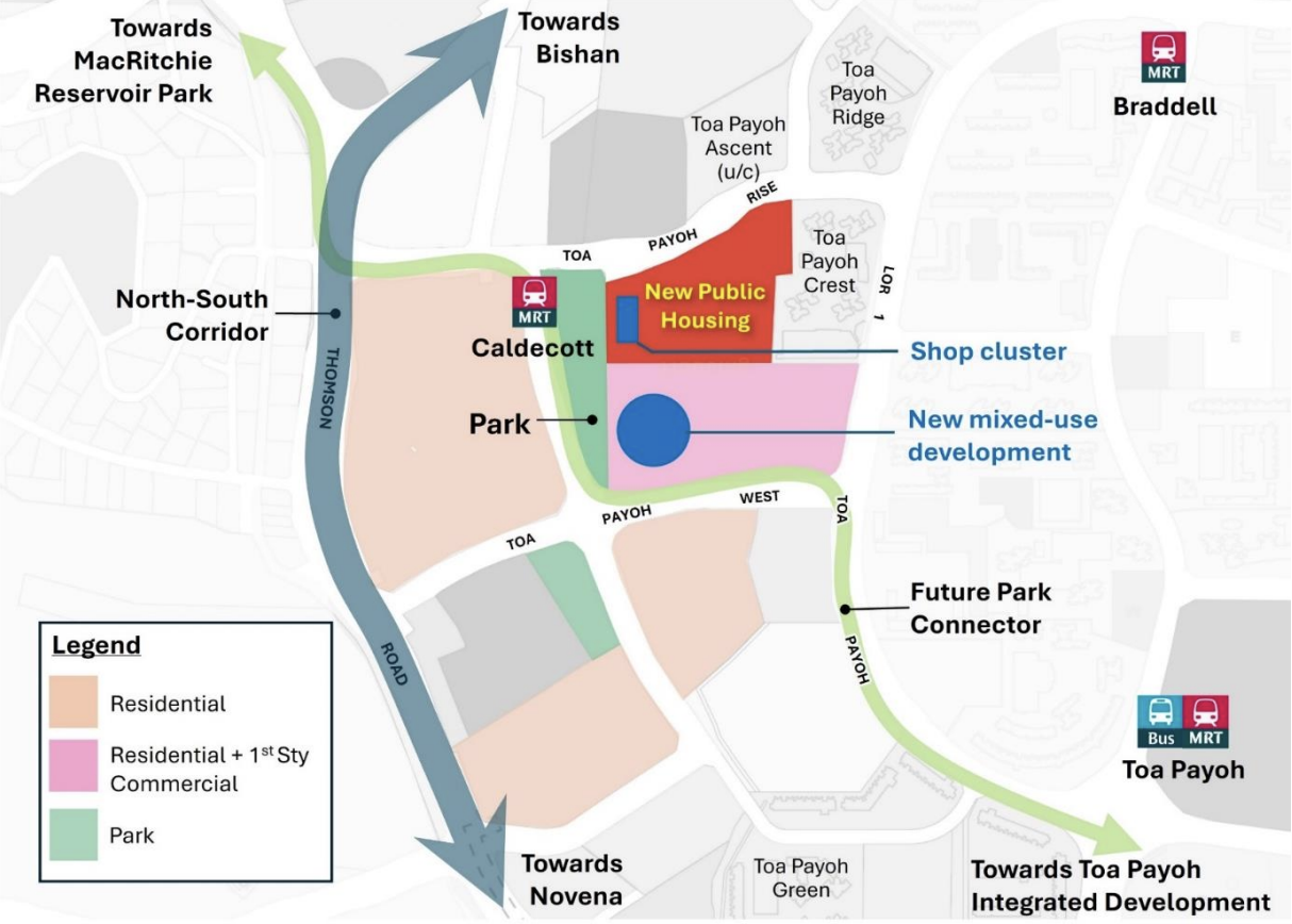Toa Payoh West BTO project next to Caldecott MRT station to be launched ...