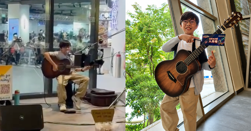 S'pore busker, 11, makes S$900 by performing English, Mandarin ...